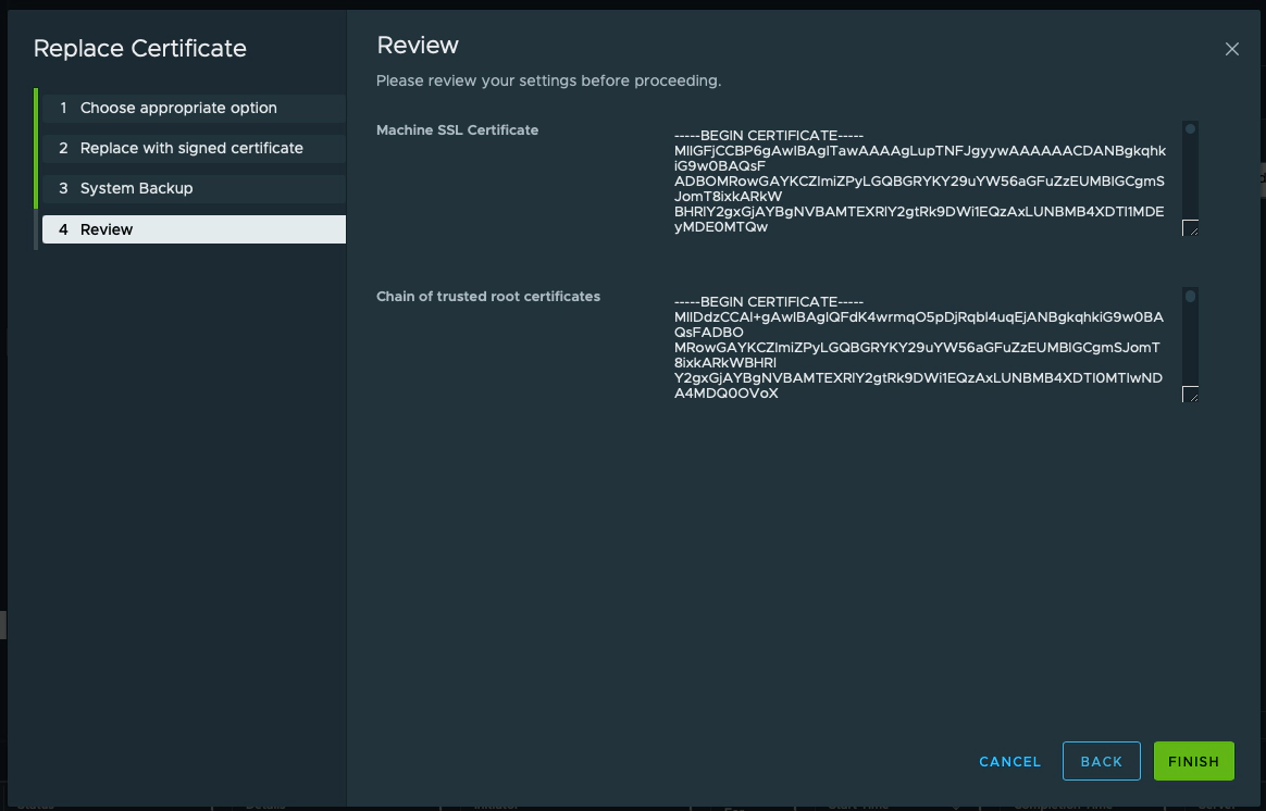 KB - VMWARE001: How to replace a vCenter (vSphere) Server Machine SSL Certificate from self ...